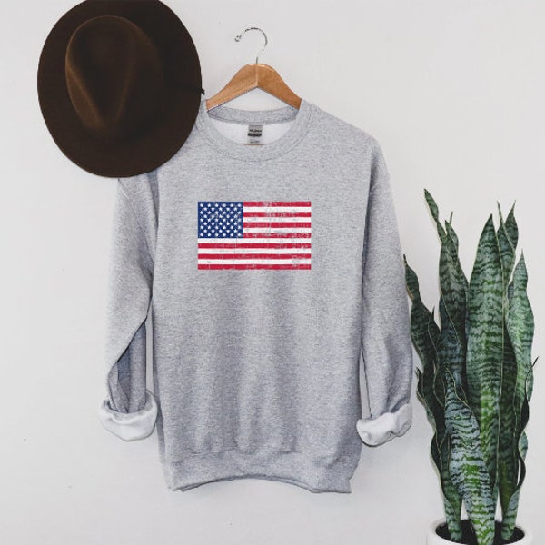 American Flag Sweater - Etsy
