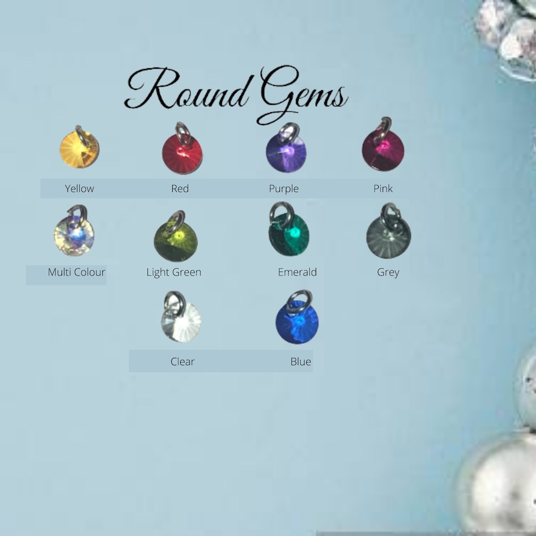 Round Translucent Gems | Nail Piercings | Nail Jewelry | Nail Gems ...
