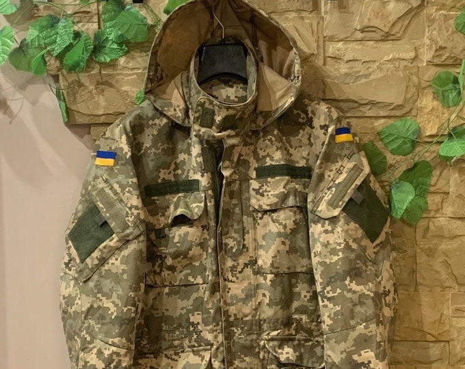 Military Jacket Ukrainian Army With a Hood , Combat Camouflage Jacket ...