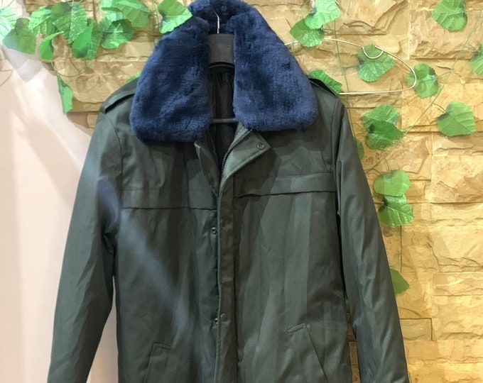 Ukrainian Military Jacket With Fur Collar, Tactical Officer Jacket ...