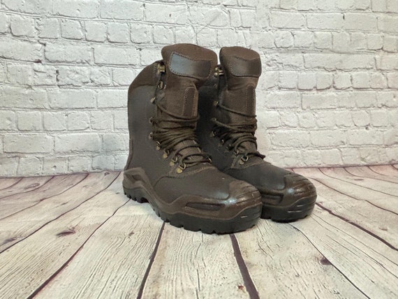 Ukrainian combat leather boots, Army special forces b… - Gem