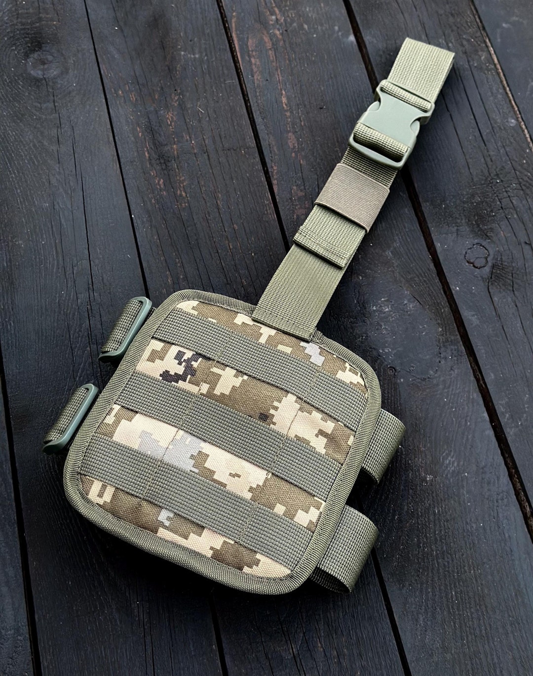 Ukrainian Thigh MOLLE Platform, Military Leg Panel, Pixel MM-14 - Etsy
