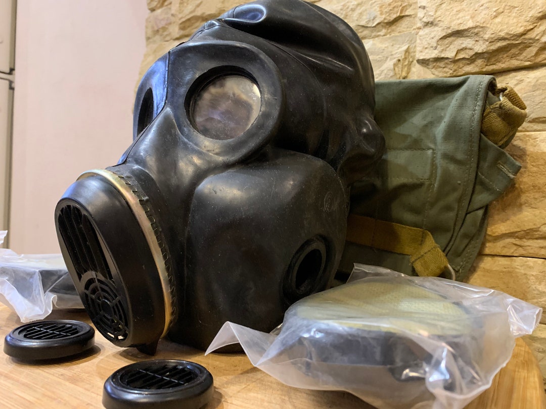 Black Soviet Gas Mask PBF EO-19, Vintage Latex Hamster Mask, STALKER ...