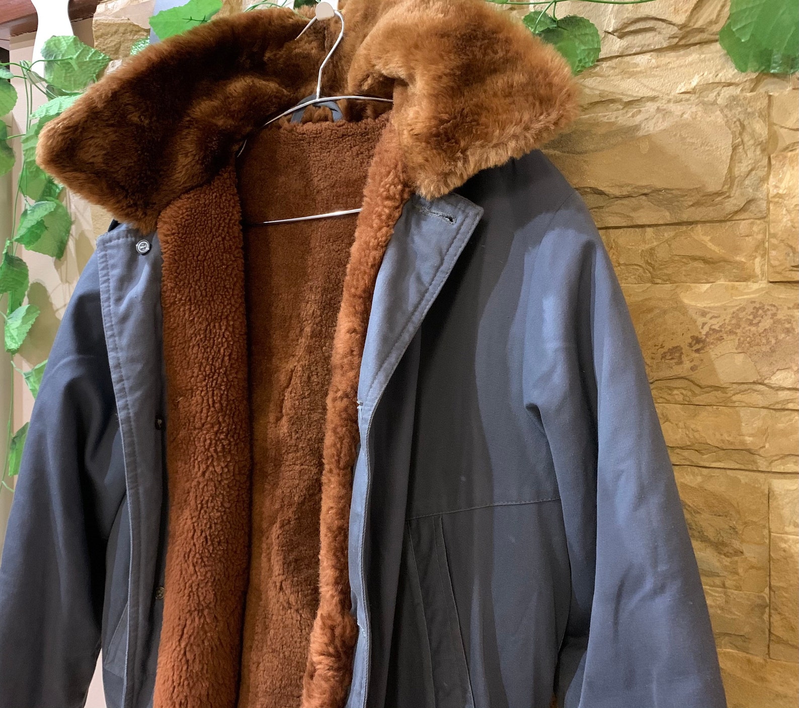 Soviet flight jacket with fur Genuine combat sheepskin jacket | Etsy