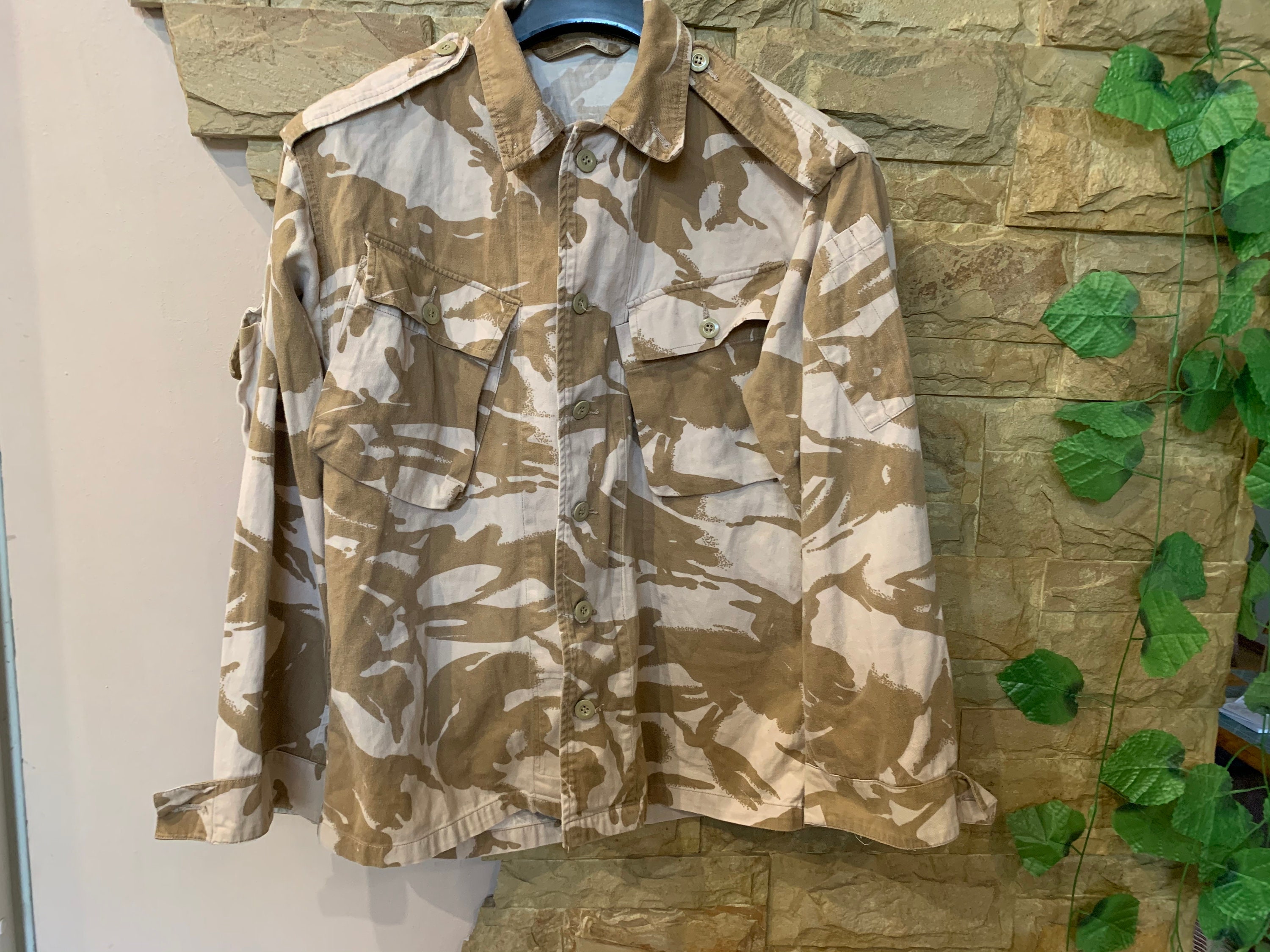 Vintage British Army Jacket Combat Lightweight Desert DPM - Etsy
