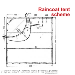 Soviet Raincoat Tent, Red Army Cloak Tent, Waterproof Cape Military ...