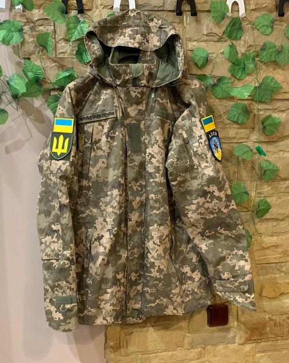 Military Jacket Ukrainian Army With a Hood Combat Camouflage | Etsy