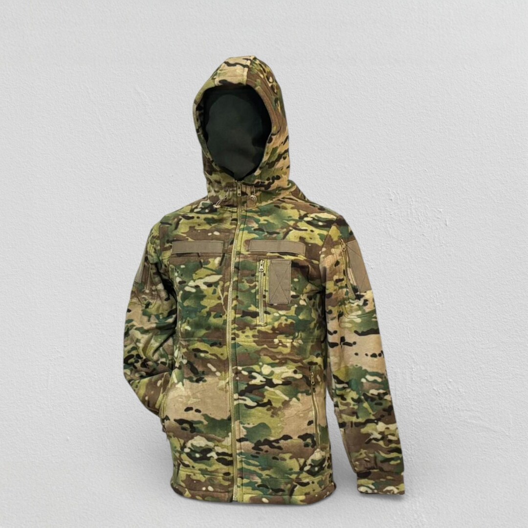 Ukrainian Multicam Tactical Fleece Hooded Jacket – Size L Regular - Etsy