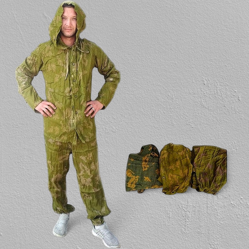 Vintage Soviet KZS Berezka Camouflage Suit, Original USSR Military ...
