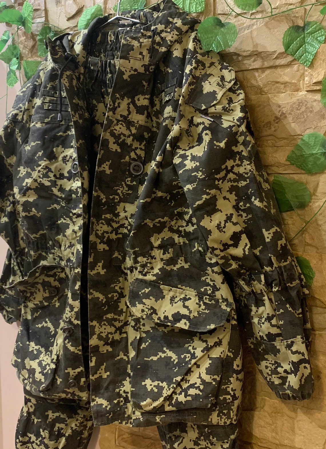 Ukrainian Camouflage Hooded Suit Military Combat Jacket and | Etsy
