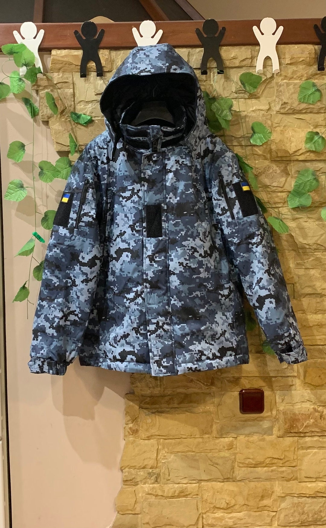 Naval Forces Ukraine Winter Jacket, Camouflage Parka Jacket, Combat ...