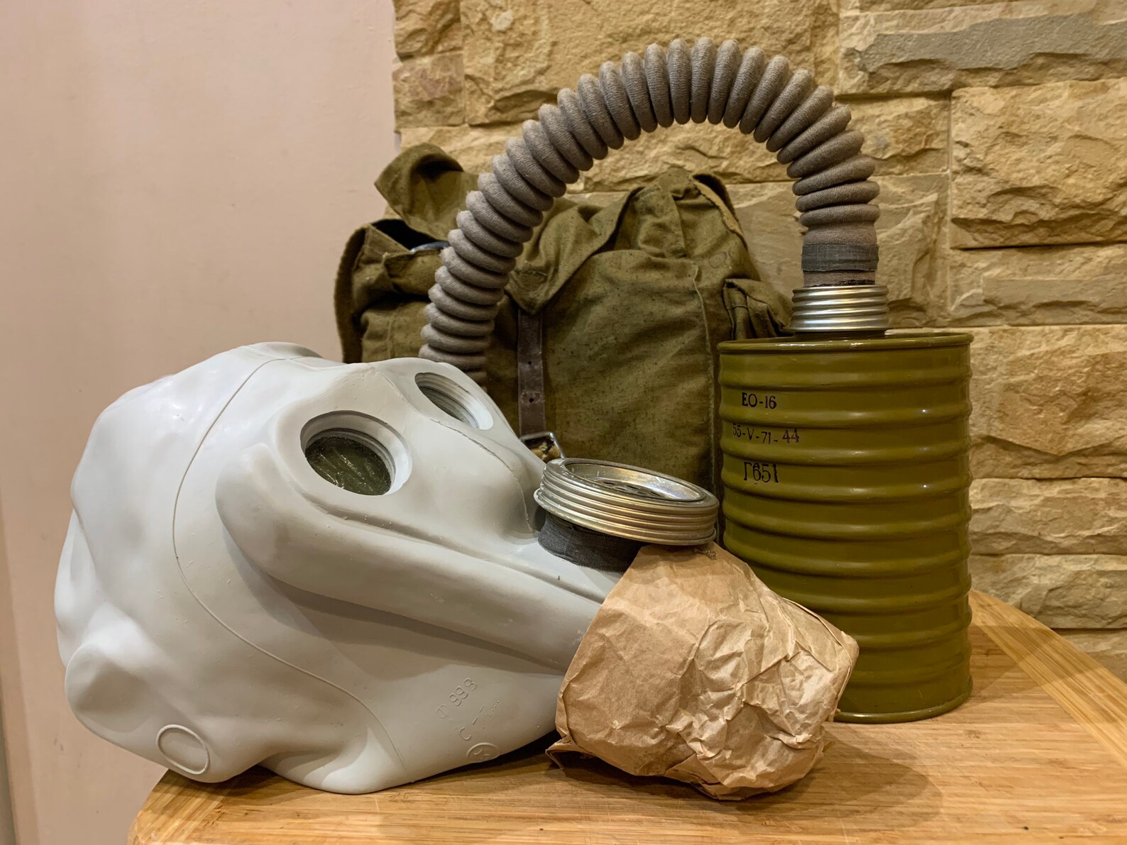 Very rare ShMS white gas mask Officer army gas mask | Etsy