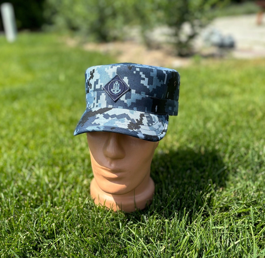 Ukrainian Navy Cap MM-16F Blue Pixel – Tactical Rip-stop Summer Hat ...