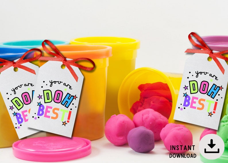 You Are DOH Best Printable Gift Tag| Play Doh Gift Tag | Kids Gift Tag ...