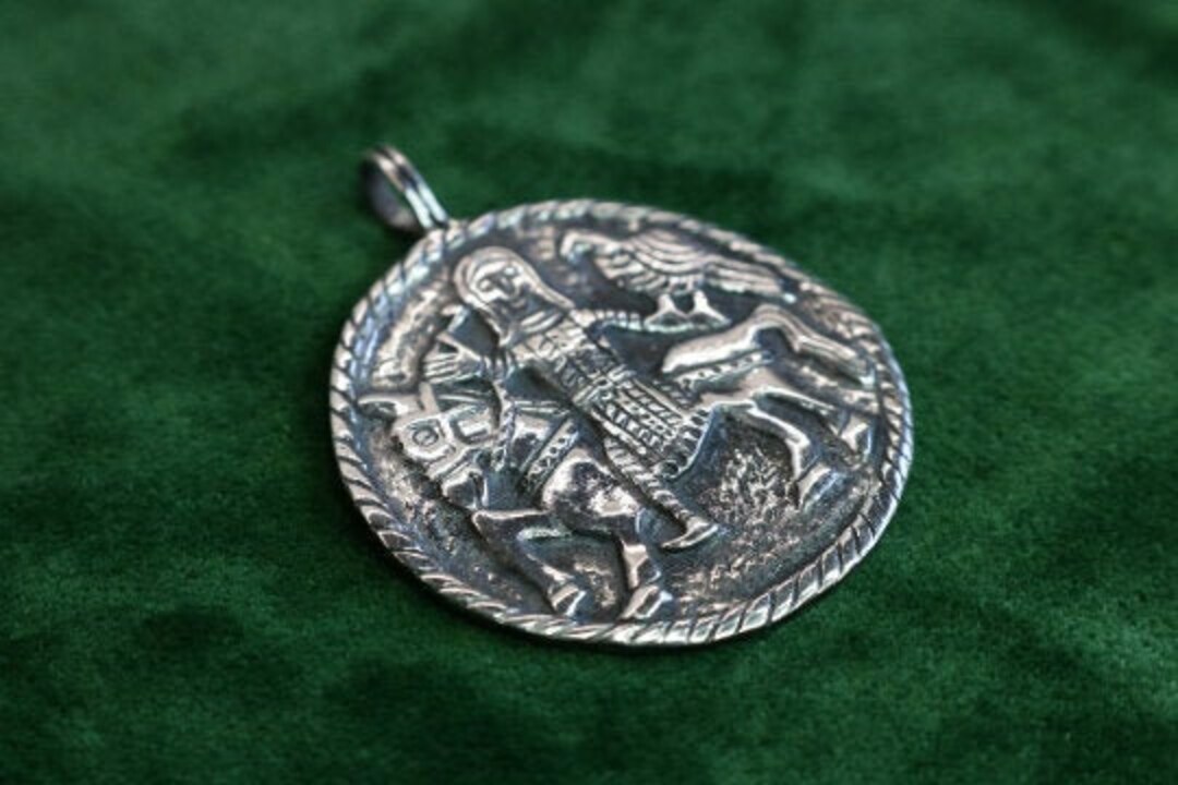 Silver/bronze Pendant Falconer Silver 925 Zawieszka Srebrna - Etsy