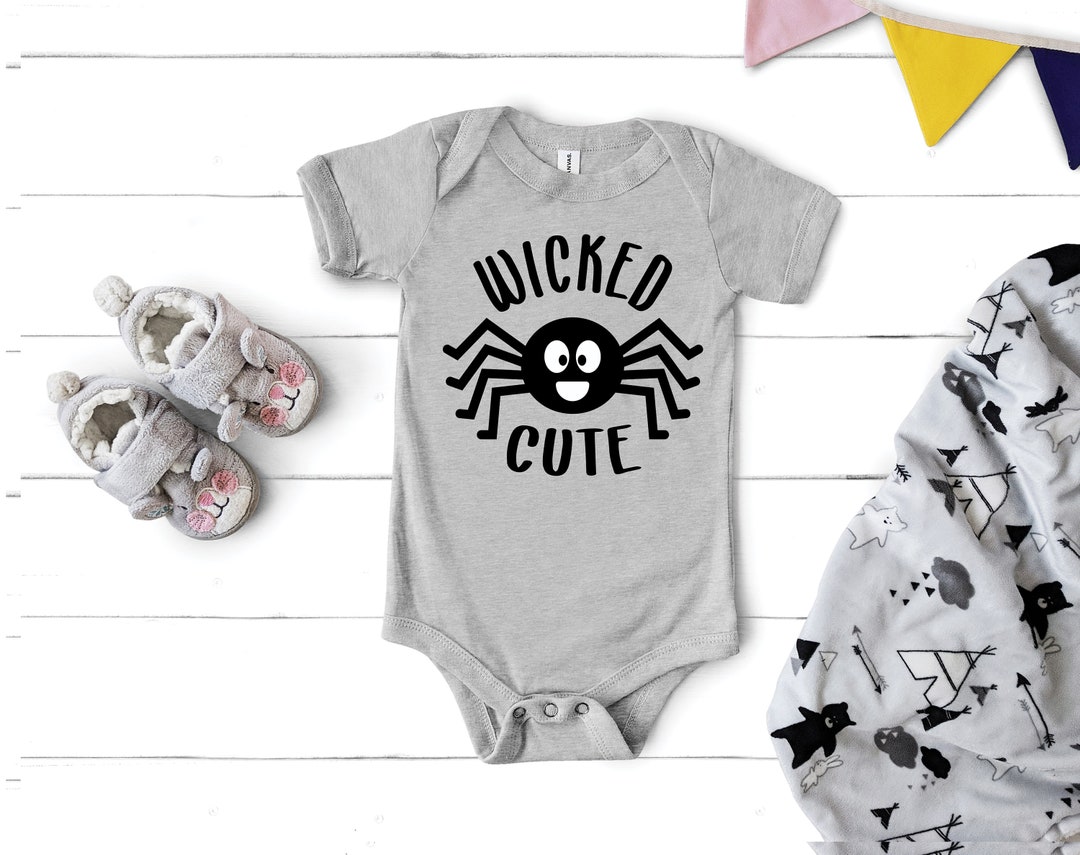 Halloween Wicked Cute Boy Spider Onesie - Etsy