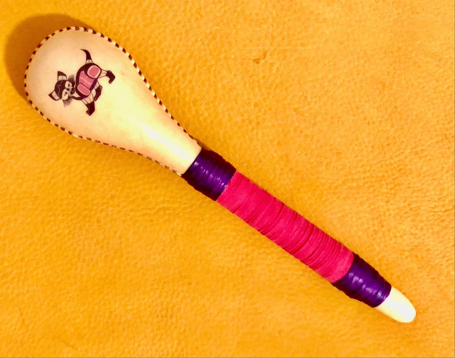 Deer Hide Rattle With Image - Etsy