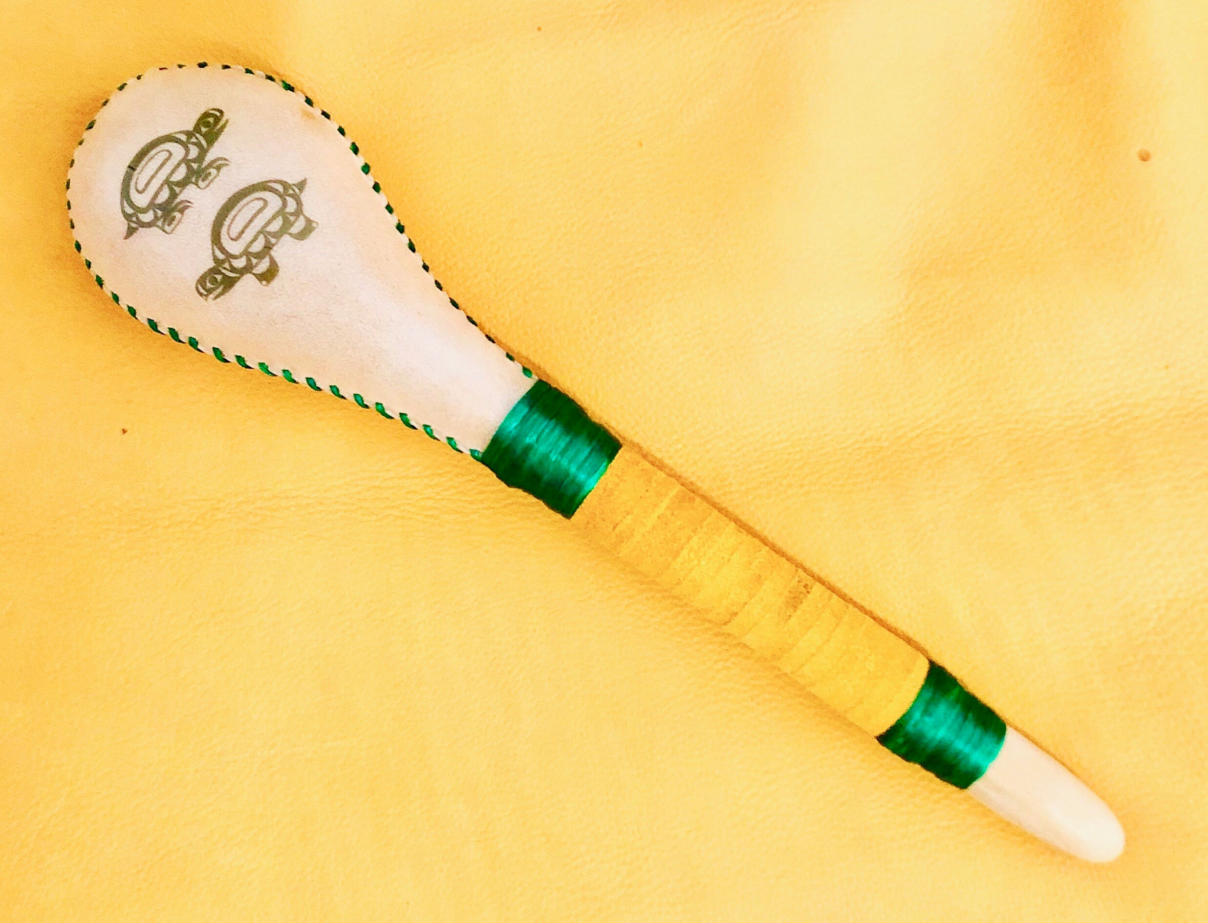 Deer Hide Rattle With Image - Etsy