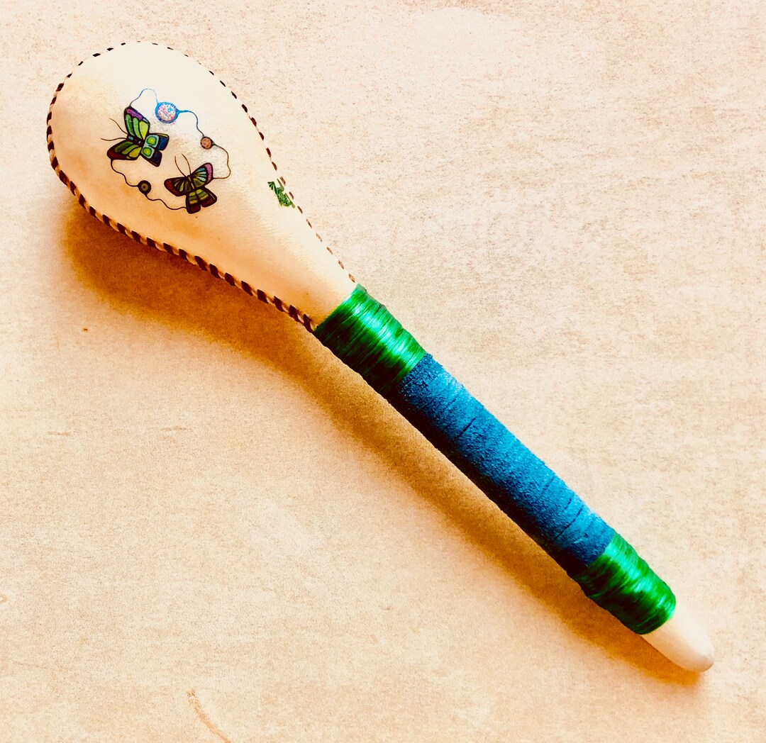 Deer Hide Rattle With Image - Etsy