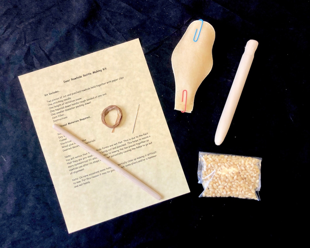 Deer Rawhide Rattle Making Kits - Etsy