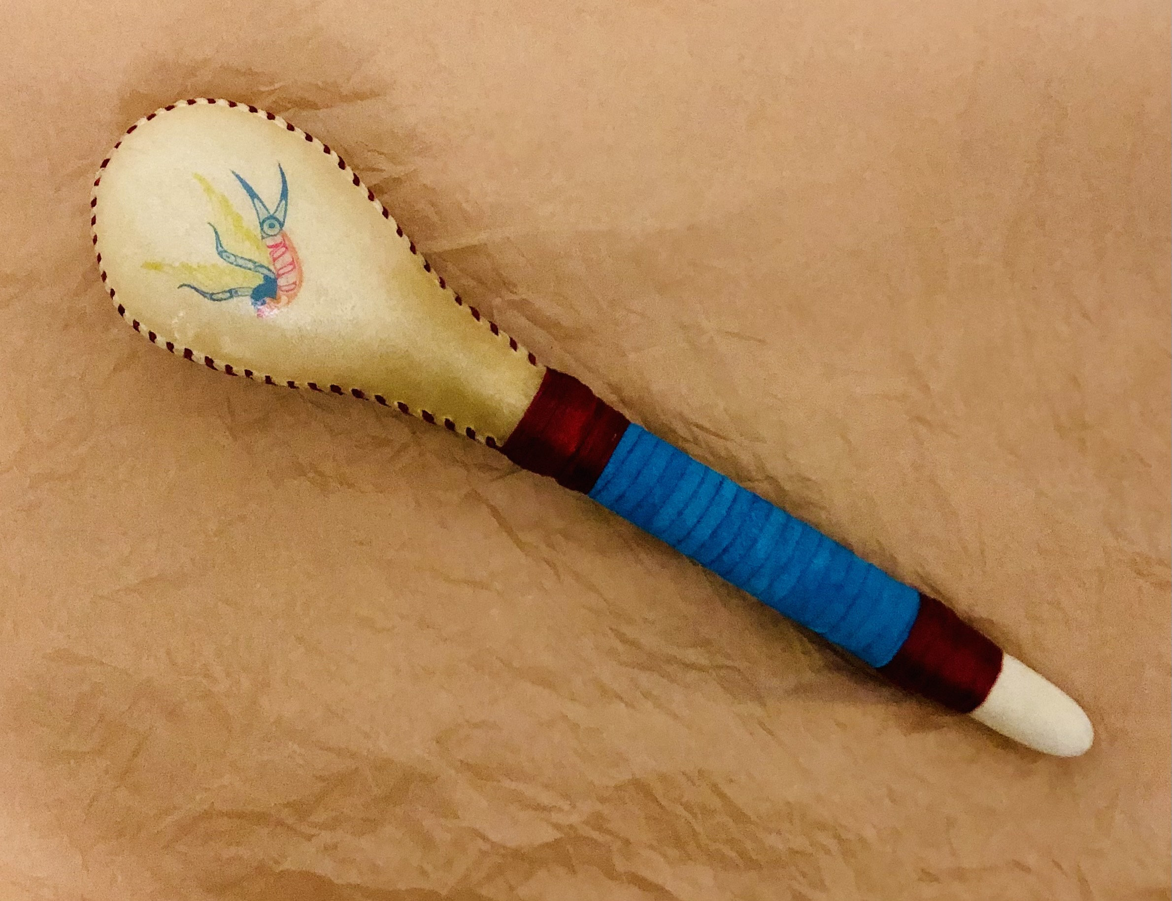 Deer Hide Rattle With Image - Etsy