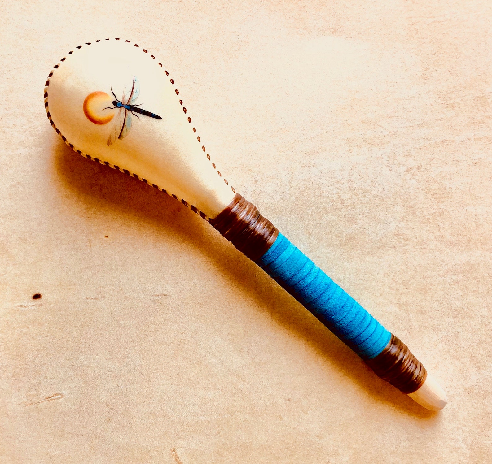 Deer Hide Rattle With Image - Etsy