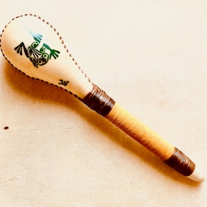 Deer Hide Rattle With Image - Etsy