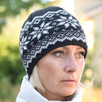 Latvian Braid Hand Knit Wool Beanie, Unisex Winter Hat - Etsy