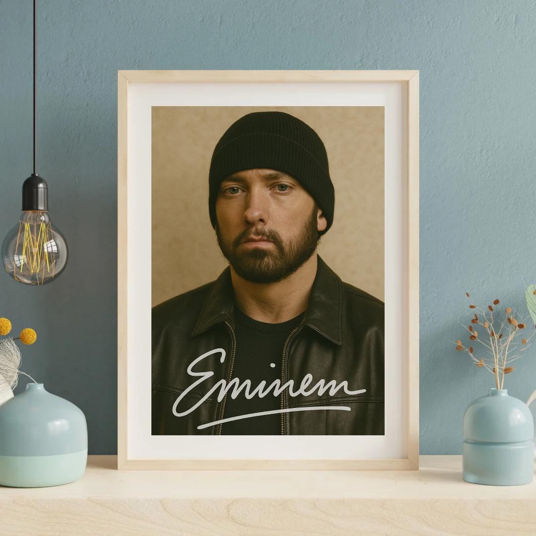 Eminem Fan Art Print – 6x8 Glossy Photo Paper | Rap Legend Poster ...