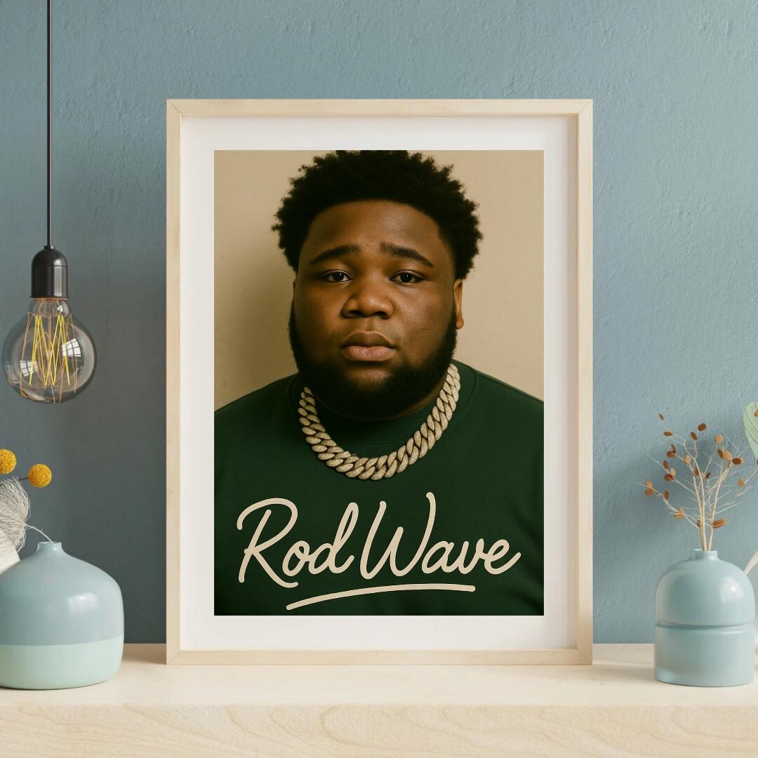 Rod Wave Fan Art Print – 6x8 Glossy Photo Paper | Rap & Soul Star ...