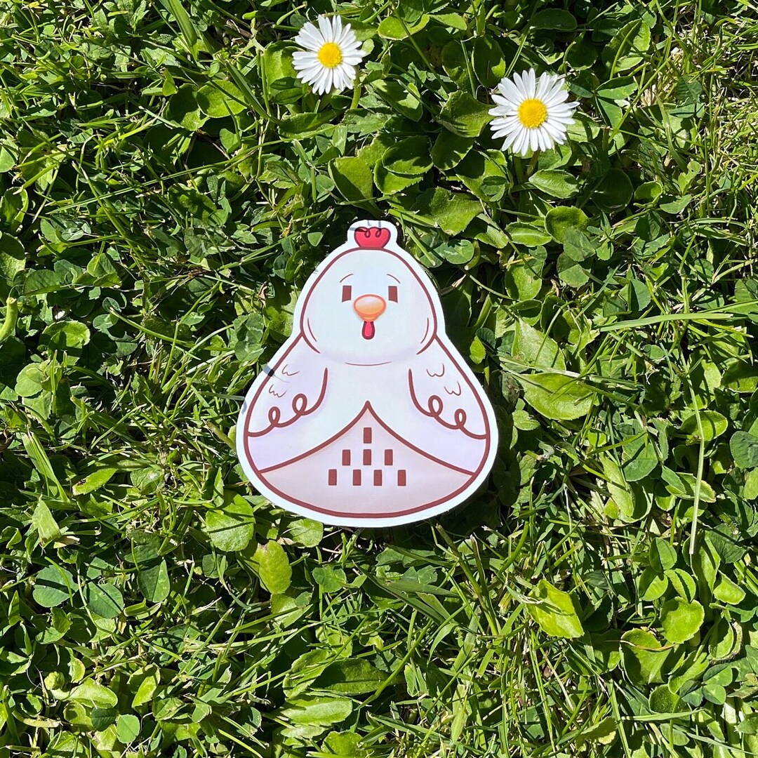 Large White Chicken Sticker Stardew Valley SDV Cozy Gamer Vibes Farming ...