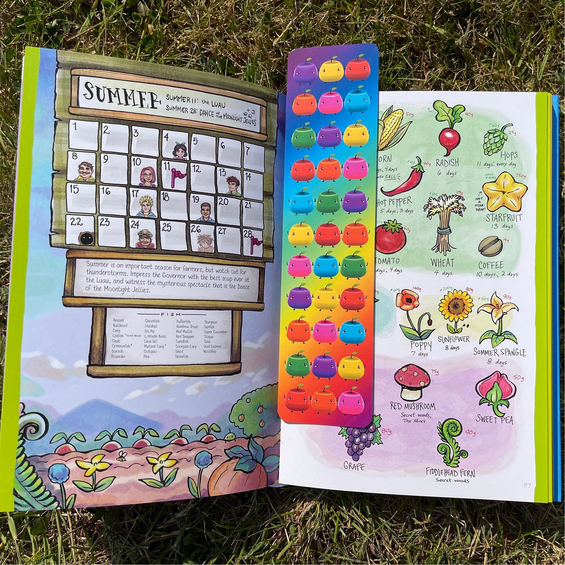 4pc Rainbow Junimo & Chicken Bookmark Set SDV Cozy Gamer Vibes Stardew ...