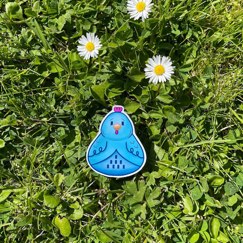 Small Blue Chicken Sticker Stardew Valley SDV Cozy Gamer - Etsy