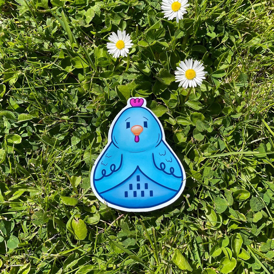 Large Blue Chicken Sticker Stardew Valley SDV Cozy Gamer Vibes Farming ...