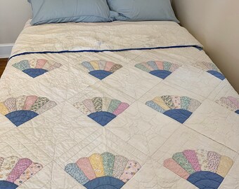 Vintage Fan Quilt | Etsy