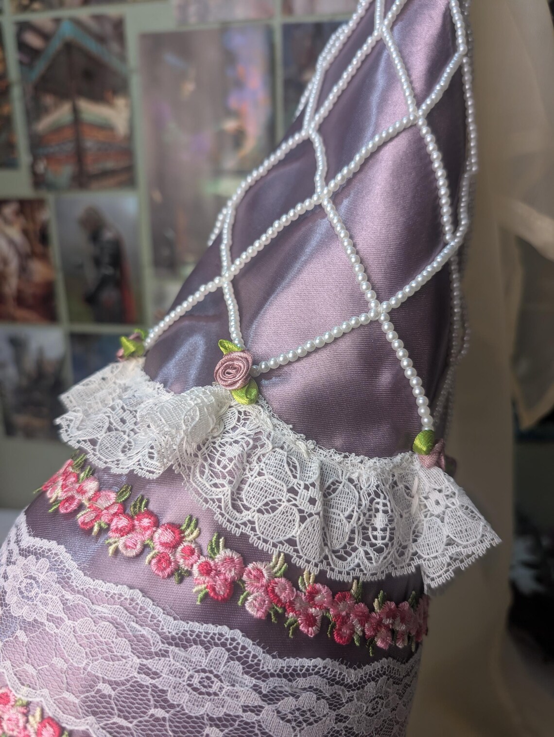 The Purple Posey Hennin- Princess Hat - Etsy