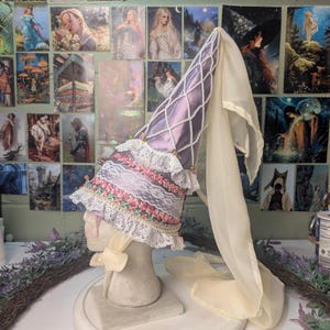 The Purple Posey Hennin- Princess Hat - Etsy