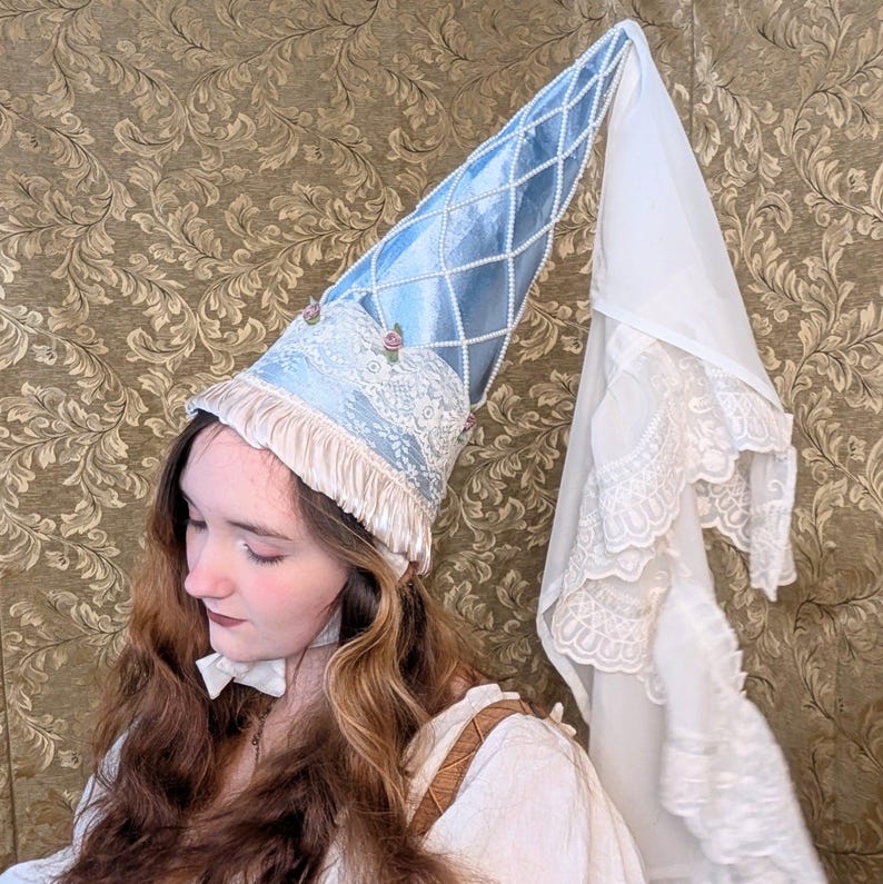 Custom Princess Hat -medieval Hennin Hat - Etsy