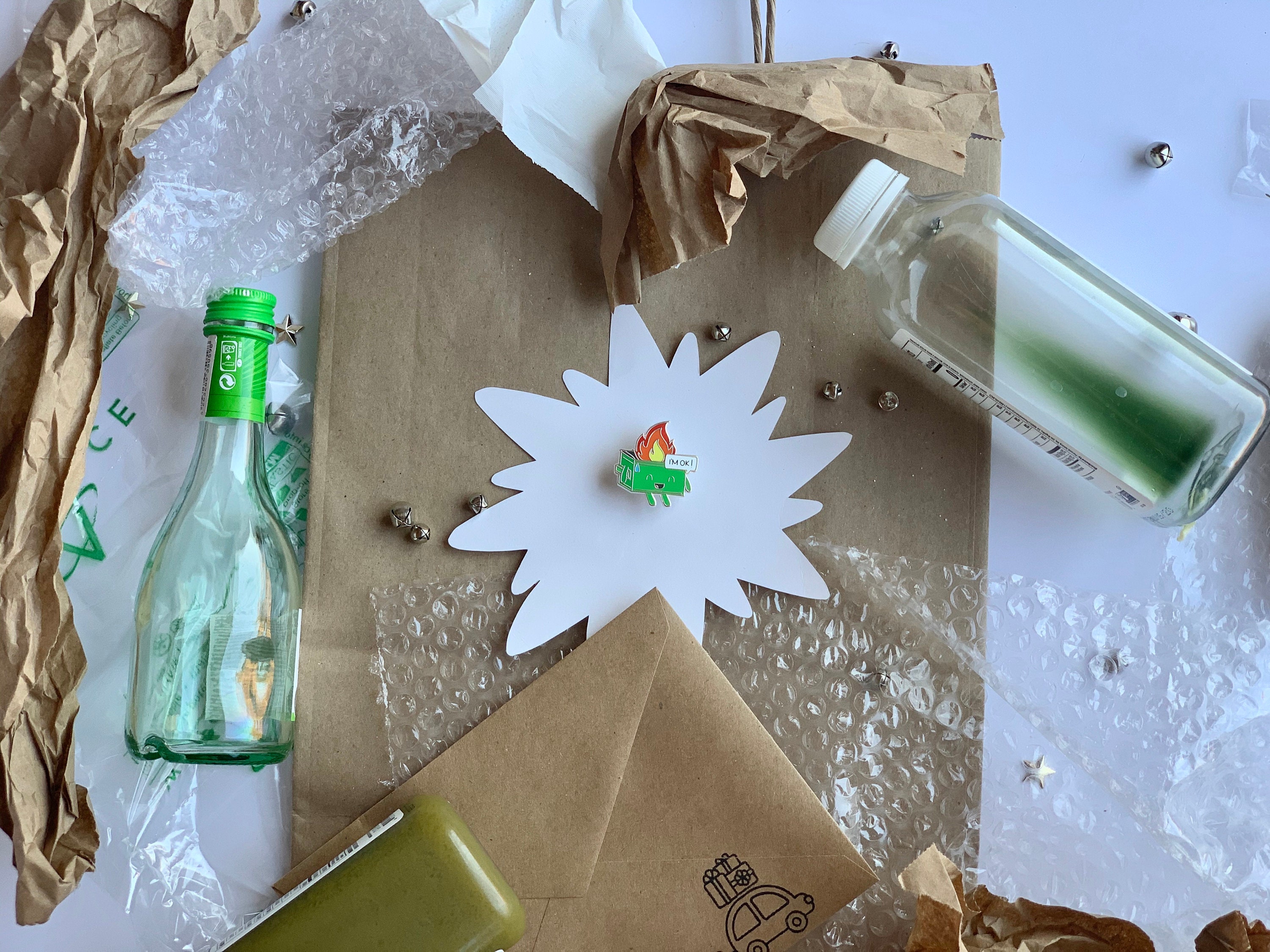 Dumpster Fire Pin - Etsy