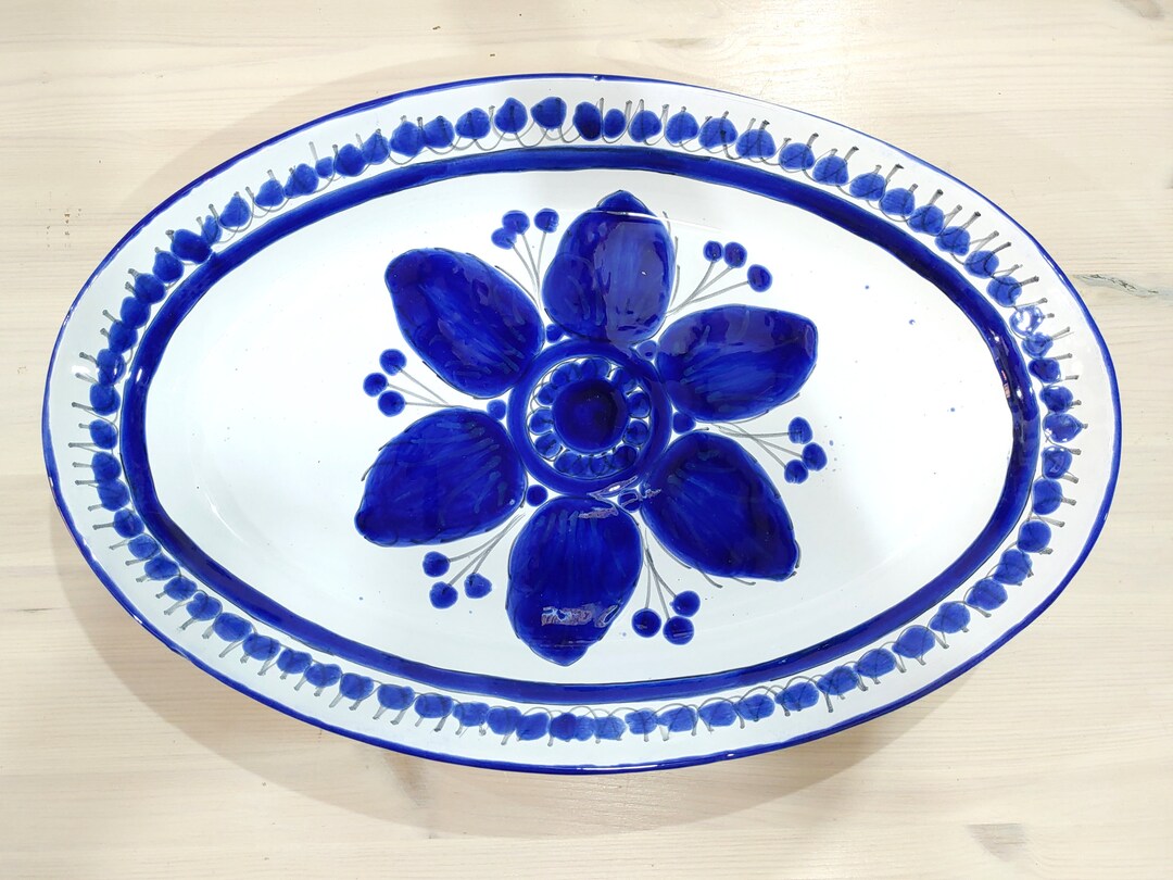 Oval Plate 48 Cm, Centerpiece, Bowls, Tray, Appetizer, Salad Bowl, Soup ...