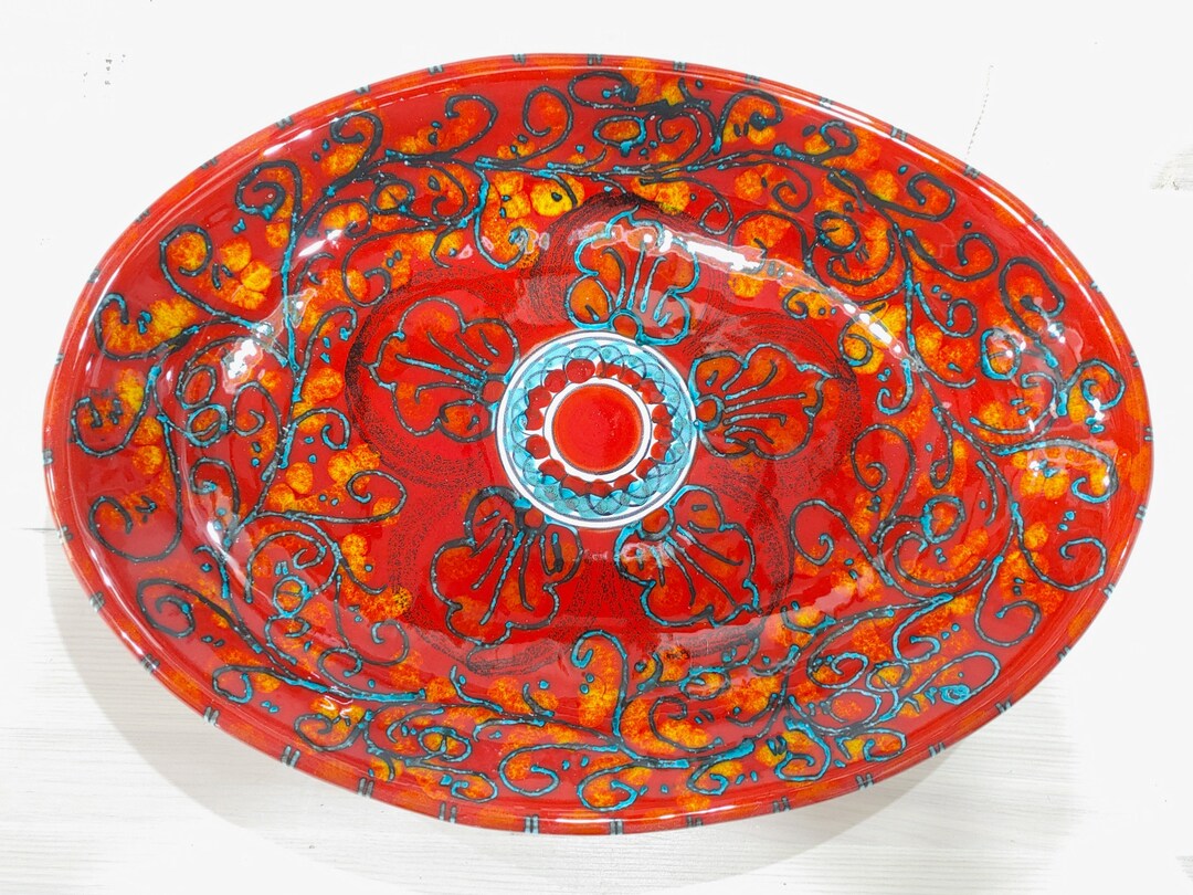 Oval Plate 40 Cm, Centerpiece, Bowls, Tray, Appetizer, Salad Bowl, Soup ...