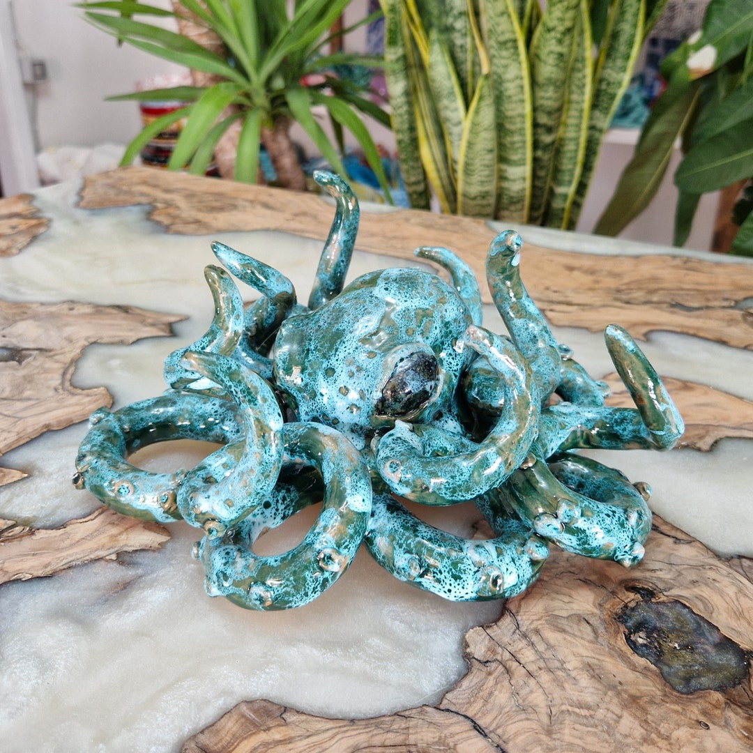 Sicilian Artisan Ceramic Octopus Sicilian Ceramics Ceramic - Etsy