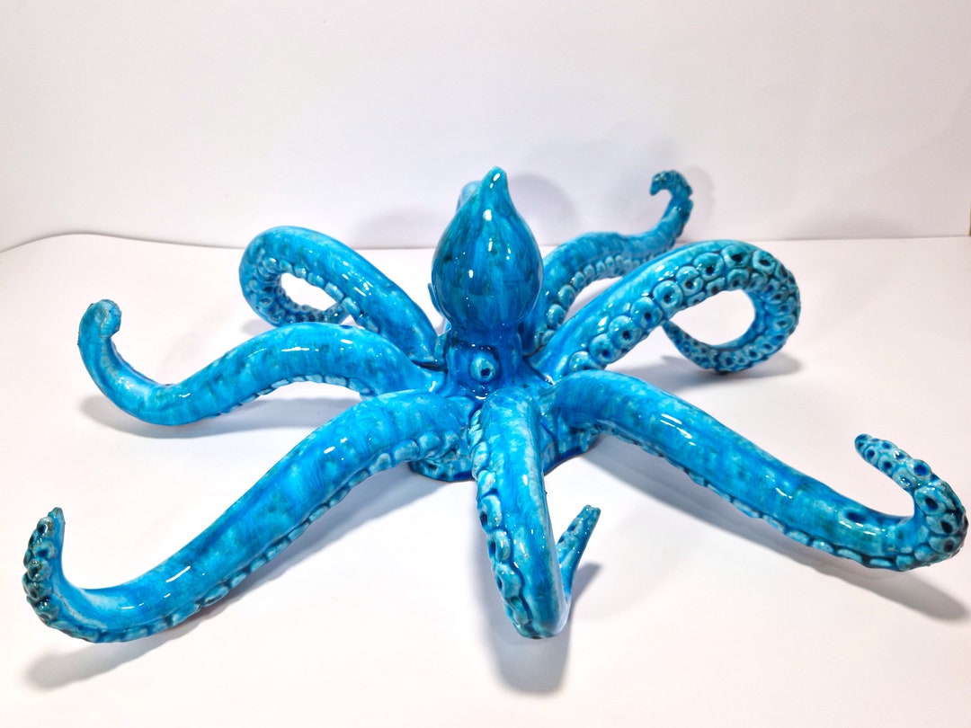 Giant Octopus in Sicilian Handmade Ceramic Sicilian Ceramic - Etsy UK