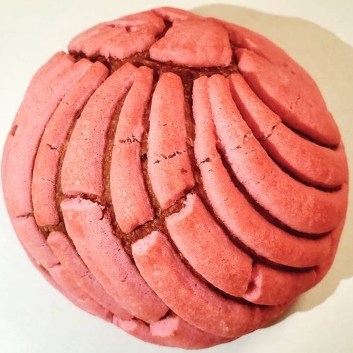 Pink Strawberry Concha Pillow Decorative Pillow Travel - Etsy