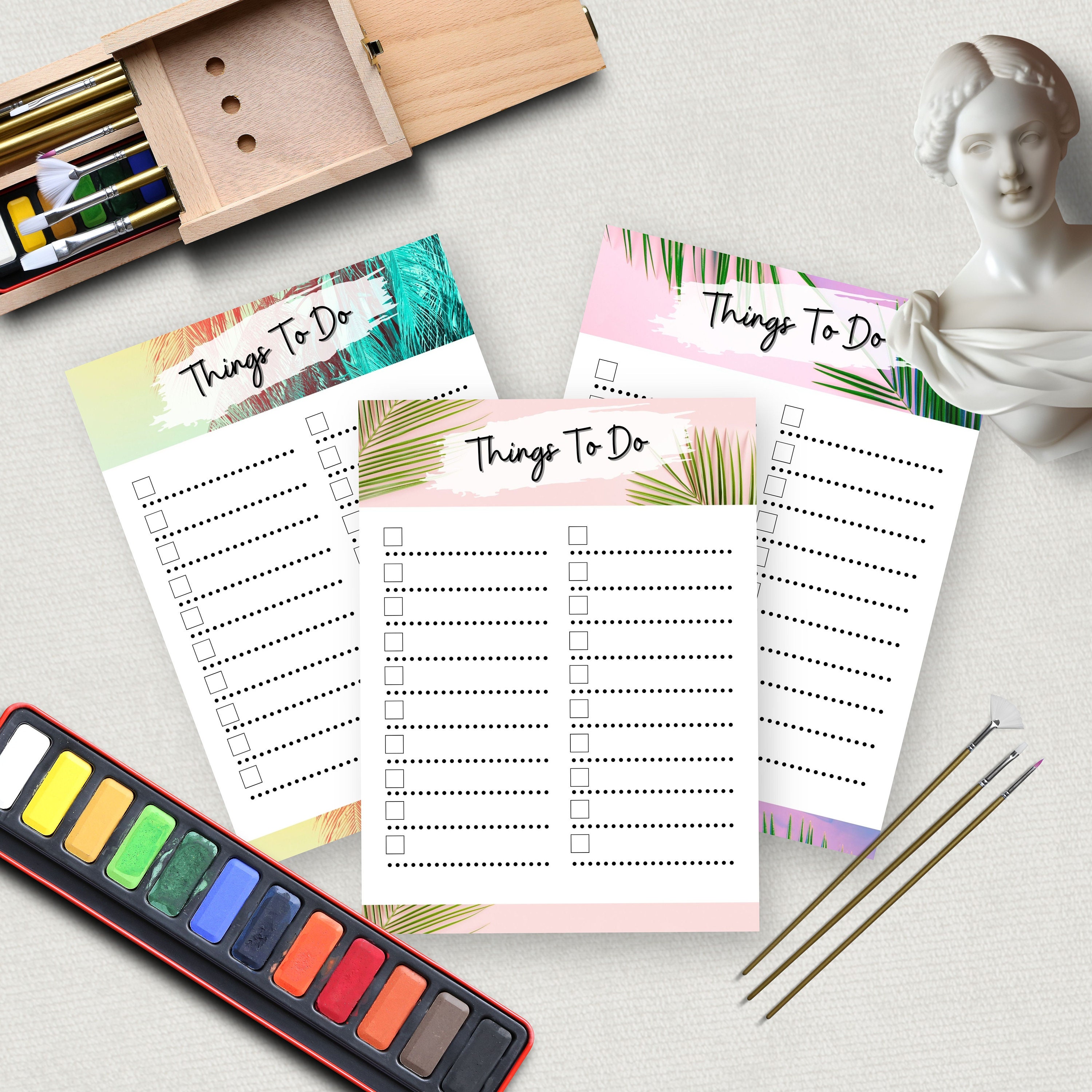 Neon Things to Do PRINTABLE to Do List, Multiple Designs, PDF Digital ...