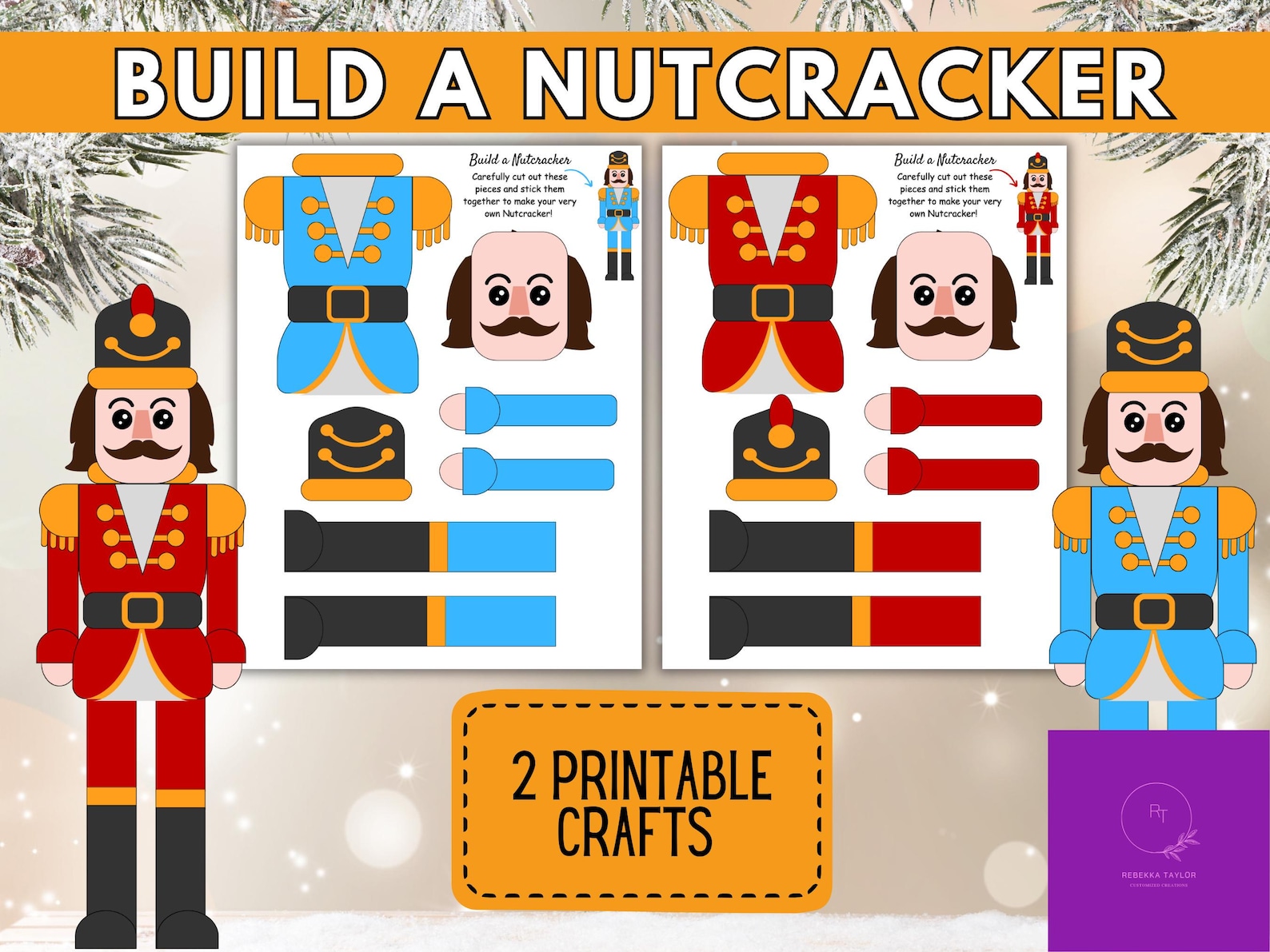 Build a Nutcracker Craft | Holiday Printable Activity | PDF Download ...