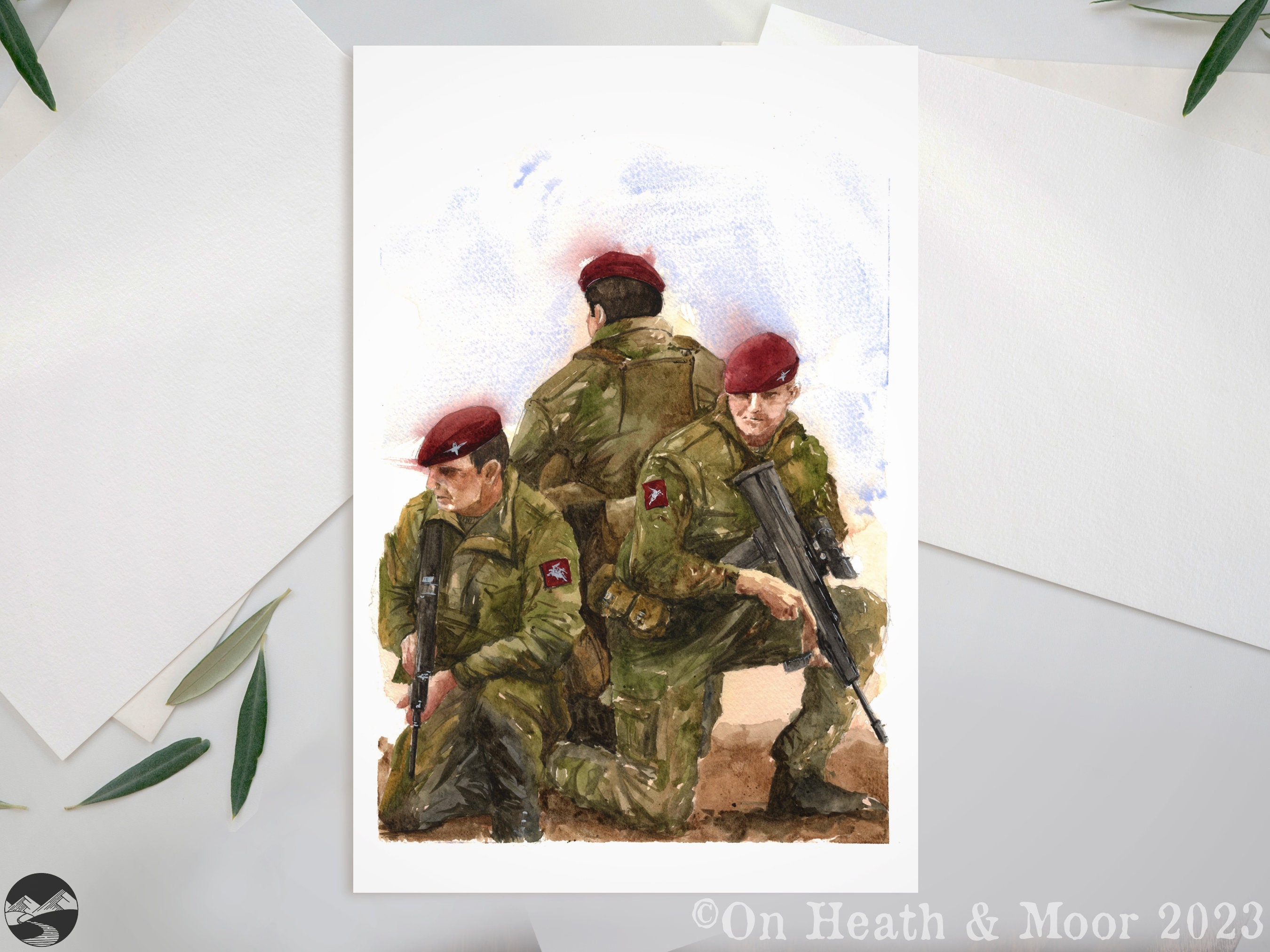 Canadian Soldiers Drawing