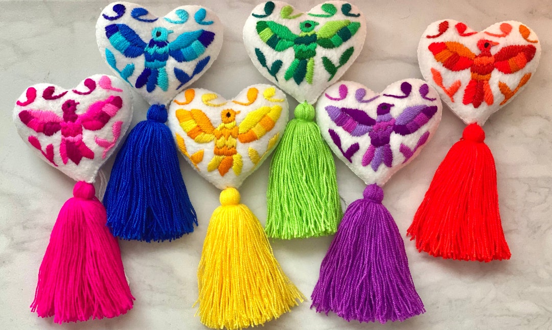 Tenango Tassel Otomi Tassel Colorful Tenango Art Tenango - Etsy