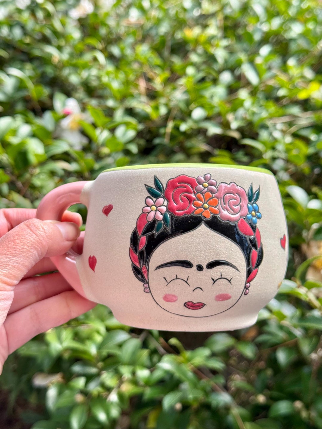 Viva La Vida Mug, Hand Painted Mug, Hand Painted Ceramic Mug, Ceramic ...