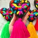 Tenango Tassel Otomi Tassel Colorful Tenango Art Tenango - Etsy